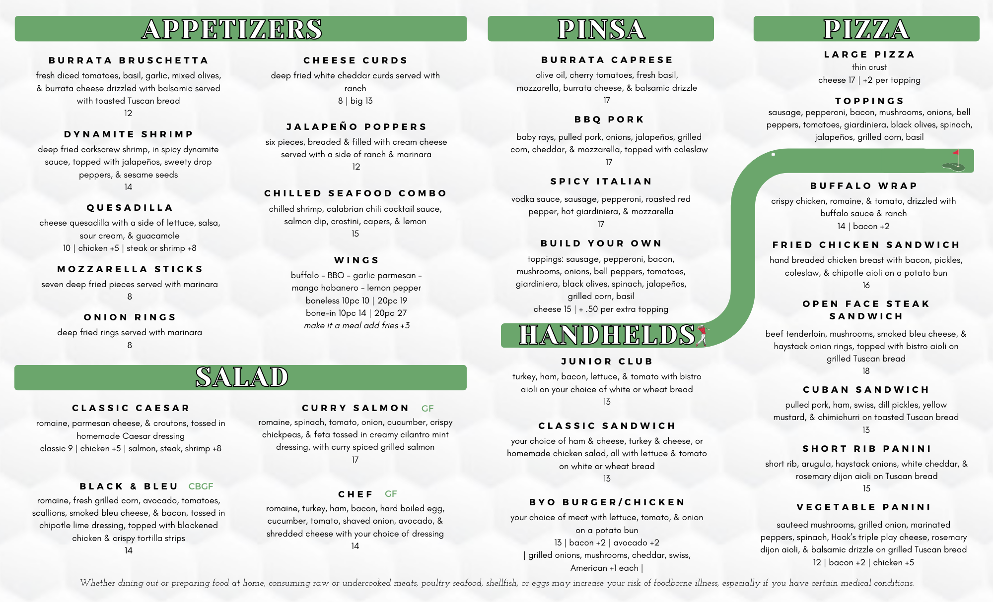 Dining Menu - Meadowbrook Country Club