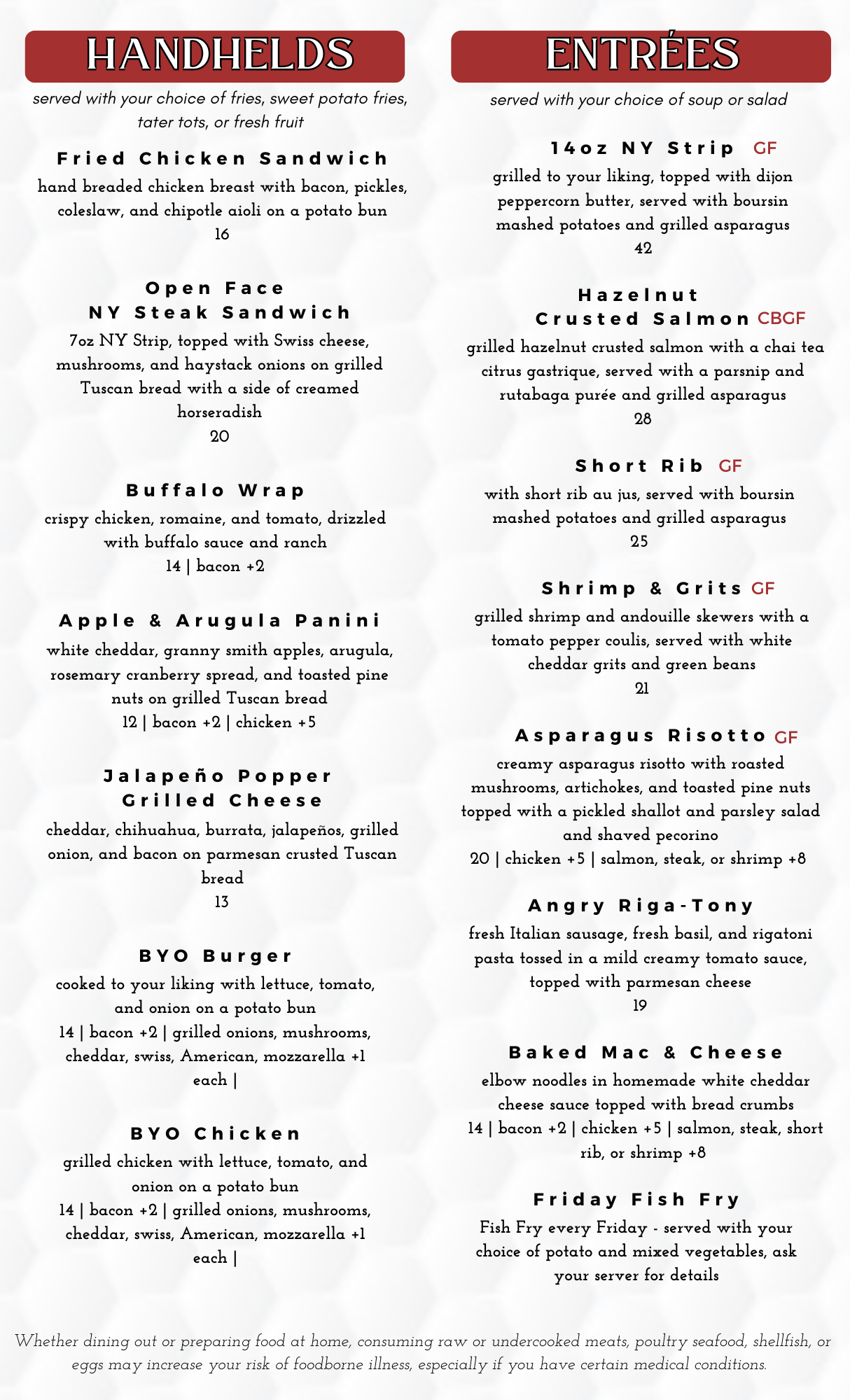 Dining Menu - Meadowbrook Country Club
